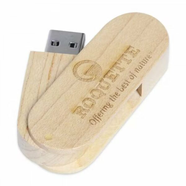 Best Rounded Wood USB Thumb Drive | Corporate Gifts