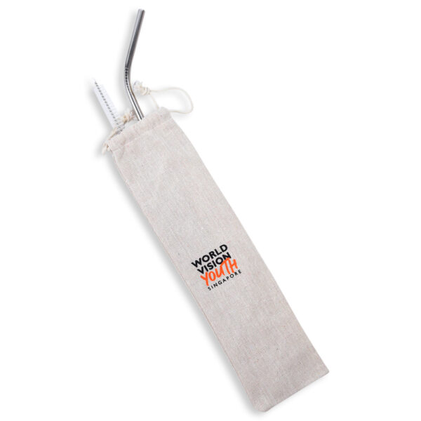 Best Metal Straw Set in Canvas Pouch | Corporate Gifts