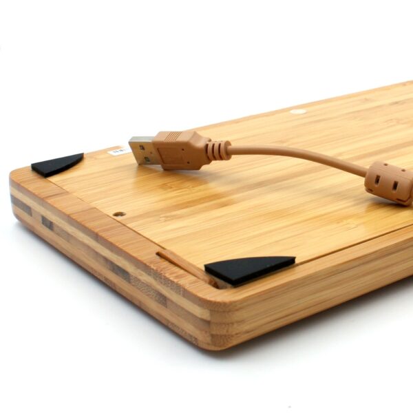 Best 108 Keys Bamboo Wired Keyboard | Corporate Gifts